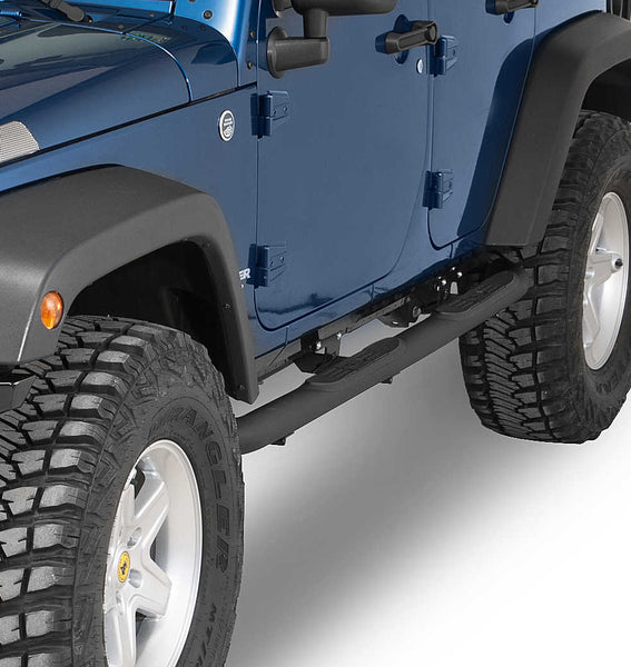Rampage 3-Inch Tubular Step Bars For Wrangler JK – Jeep World