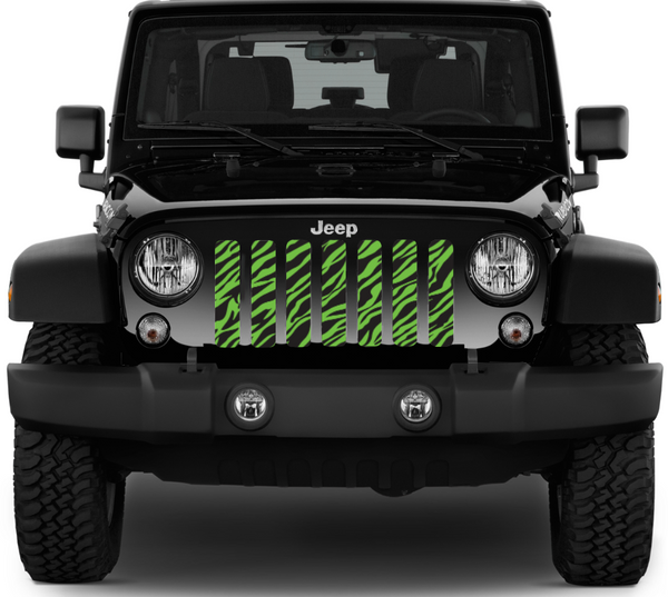 Green Zebra Print Grille Insert – Jeep World