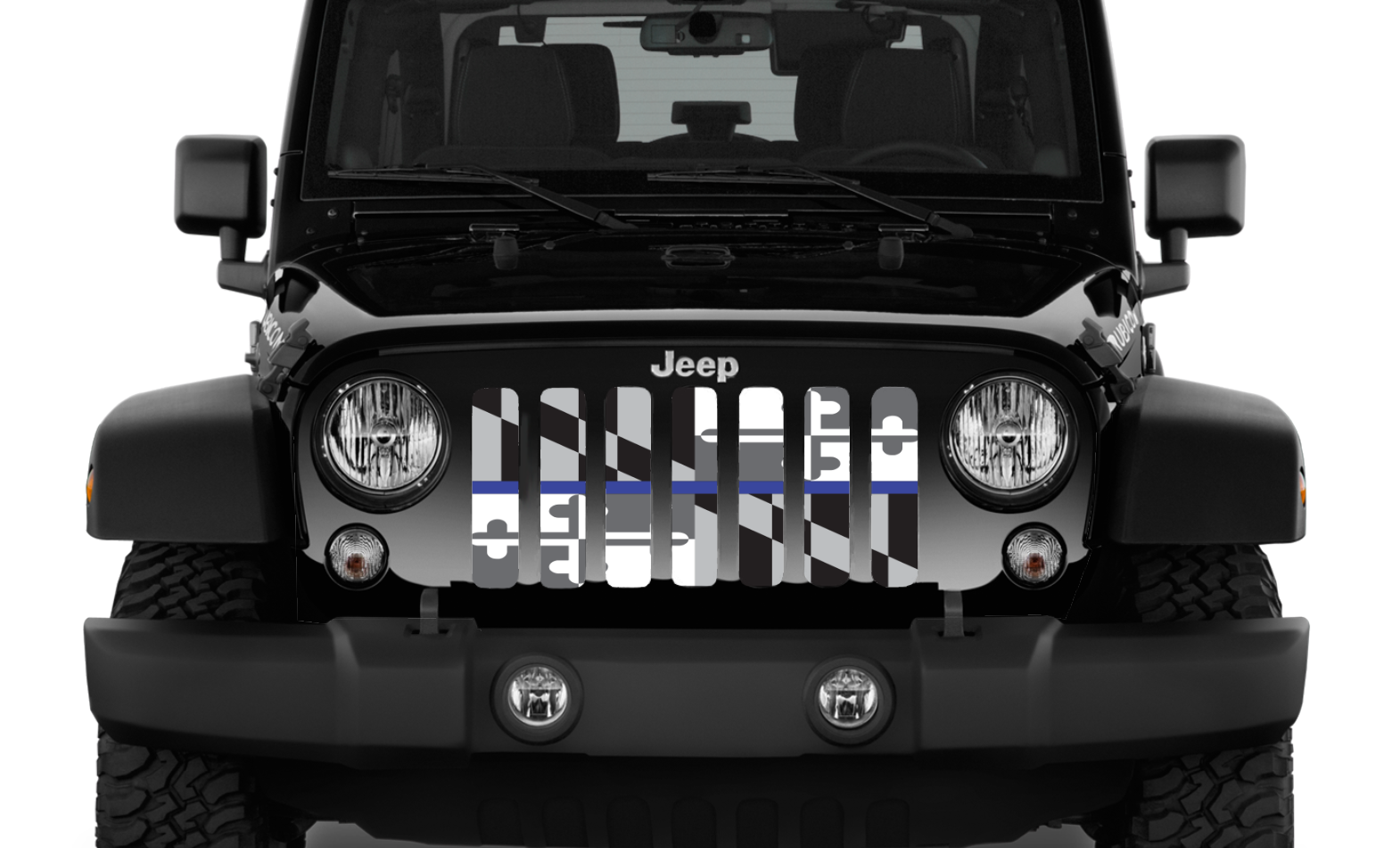 Maryland Tactical Back The Blue Grille Insert – Jeep World