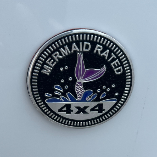Mermaid Rated Jeep Badge (Universal) – Jeep World