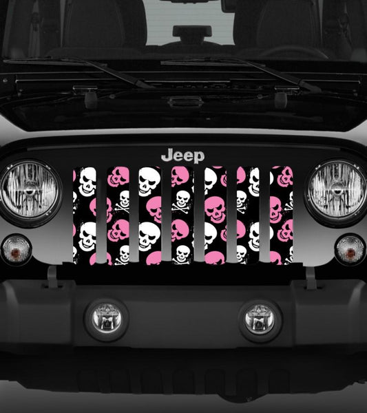 Platinum Skulls (Baby Pink) Grille Insert – Jeep World