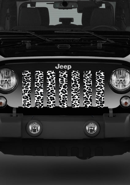 White Leopard Print Grille Insert – Jeep World