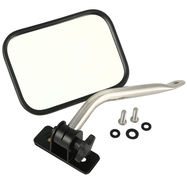 Wrangler Quick Release Rectangle Mirror Relocation Kit, Stainless ...
