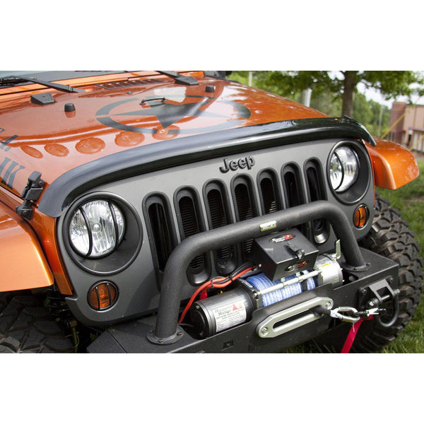 Wraparound Bug Deflector, Smoke, For Jeep Wrangler - 11350.02 – Jeep World