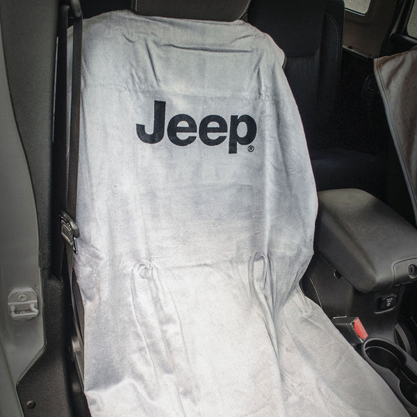 Jeep Seat Towel Gray With Jeep Logo – Jeep World