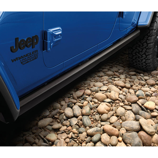 Rock Rails, Black Powdercoated Steel, Wrangler JL 2-Door - 82215128 ...
